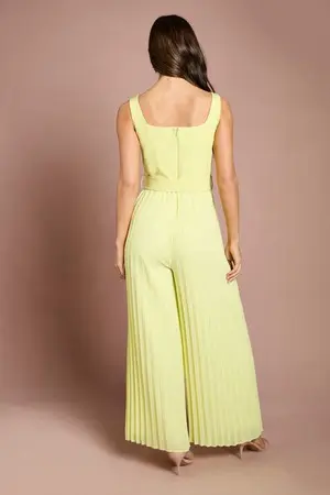 Coast Seam Detail Pleated Wide Leg Jumpsuit