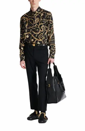 Balmain Tailored Wool Trousers