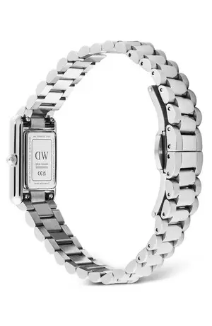 DANIEL WELLINGTON Bound Mini Tank Bracelet Watch - Silver-tone