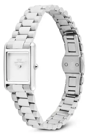 DANIEL WELLINGTON Bound Mini Tank Bracelet Watch - Silver-tone