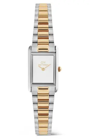 DANIEL WELLINGTON Bound Mini Tank Bracelet Watch - Silver-tone