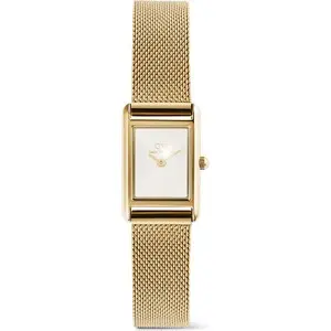 DANIEL WELLINGTON Bound Mini Tank Mesh Strap Watch - Goldone