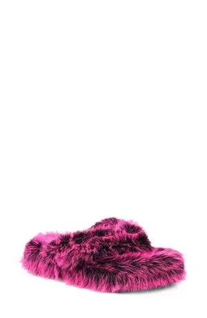 ZIGI Whimzy Faux Fur Slipper - Fuchsia Faux