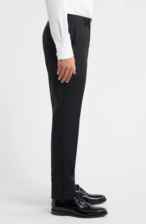 ALLSAINTS Ryder Slim Fit Stretch Wool Tuxedo Pants
