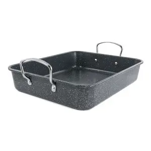 KENMORE 16.5 Inch Large Carbon Steel Roaster With Rack