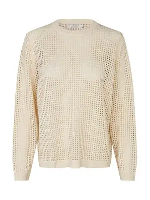 MASAI COPENHAGEN Open Knit Sweater - Whitecap