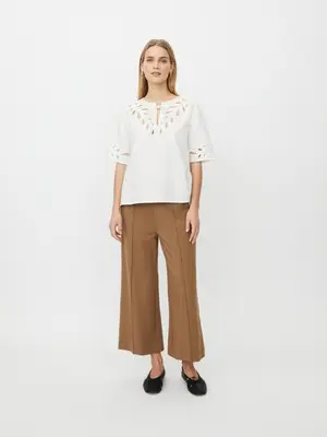 MASAI COPENHAGEN Cutwork Detail Blouse - White
