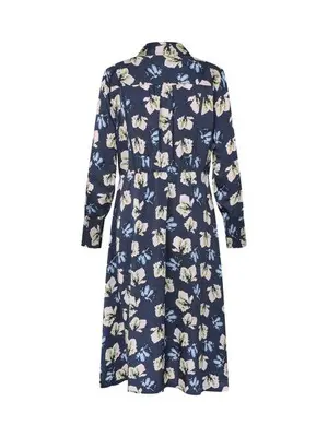 MASAI COPENHAGEN Manolivienne Floral Print Midi Shirtdress