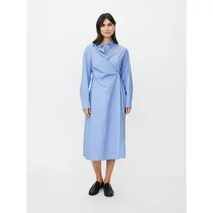 MASAI COPENHAGEN Maneylora Wrap Midi Shirt Dress - Hydrangea