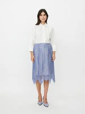 MASAI COPENHAGEN Floral Lace Midi Skirt