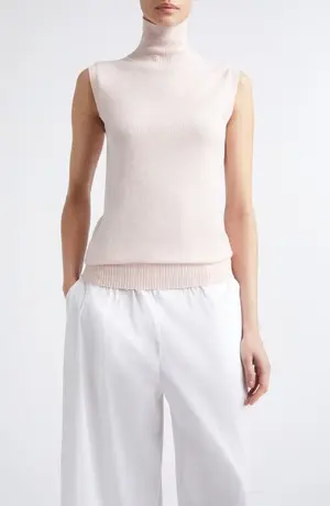 Sportmax Eschimo Sleeveless Wool Turtleneck Sweater