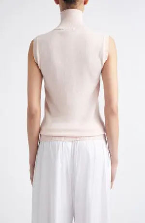 Sportmax Eschimo Sleeveless Wool Turtleneck Sweater