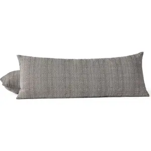 COYUCHI Lido Organic Cotton Accent Pillow Cover - Undyed/espresso