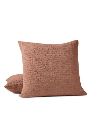 COYUCHI Pescadero Organic Cotton Matelassé Pillow Sham - Praline