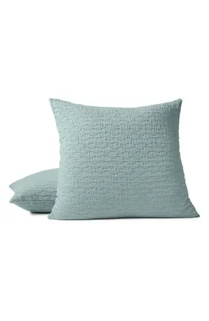 COYUCHI Pescadero Organic Cotton Matelassé Pillow Sham - Tidal