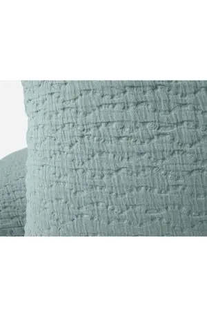COYUCHI Pescadero Organic Cotton Matelassé Pillow Sham - Tidal