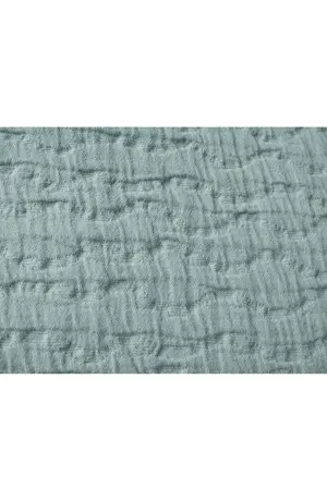 COYUCHI Pescadero Organic Cotton Matelassé Pillow Sham - Tidal