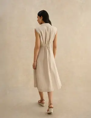 HOBBS LONDON Charlize Button-front Midi Dress