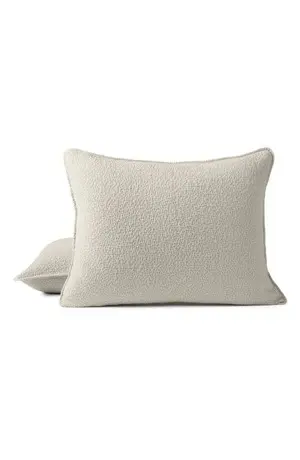 COYUCHI Cascade Organic Cotton Matelassé Sham - Stone