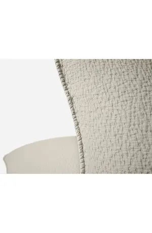 COYUCHI Cascade Organic Cotton Matelassé Sham - Stone