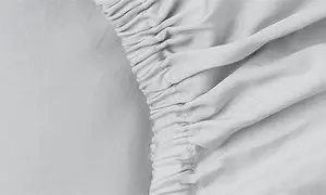 COYUCHI Cloud Soft Organic Cotton Sateen Fitted Sheet