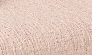 COYUCHI Topanga Organic Cotton Matelassé Bed Blanket - Praline Chambray