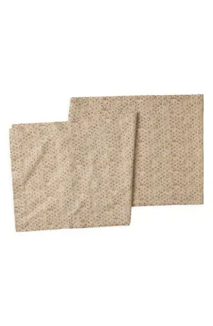 COYUCHI Coral Bell Print Table Runner - Chestnut