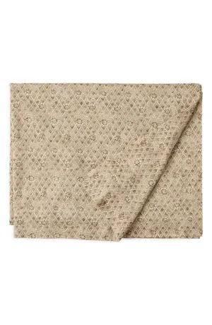 COYUCHI Coral Bell Print Tablecloth - Chestnut