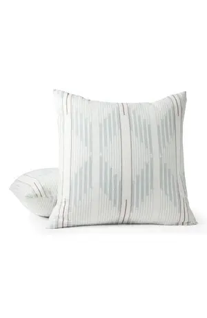 COYUCHI Morelia Jacquard Organic Cotton Accent Pillow Cover - Wave