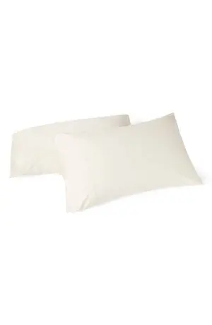 COYUCHI Classic Organic Cotton Sateen Pillowcases Undyed