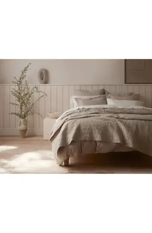 COYUCHI Channel Hand Stitched Organic Cotton Blanket