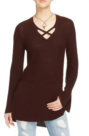 Free People Crisscross Sweater