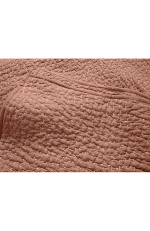 COYUCHI Pebbled Handstitched Organic Cotton Quilt