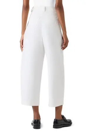Akris Cropped Barrel Leg Jeans