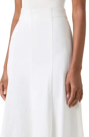 Akris Stretch Denim A-line Midi Skirt