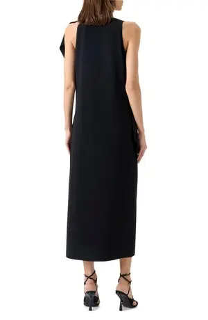 Akris Papercut Flower Laser Cut Crepe Dress