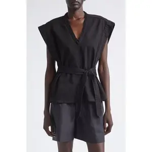 LEMAIRE Cotton Denim Vest - Black