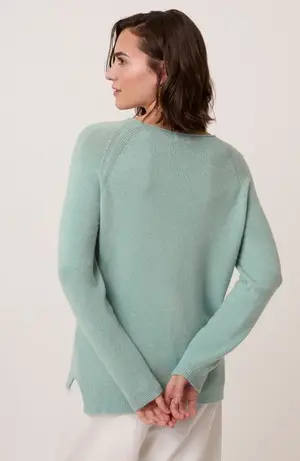 CELTIC & CO. Roll Edge Crew Neck Jumper - Skylight