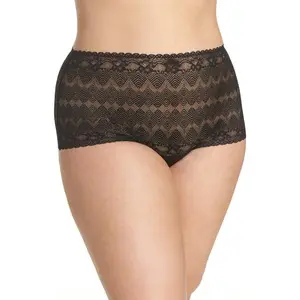 Ashley Graham Lace Thong - Black