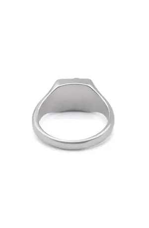 SERGE DENIMES Sterling Oracle Ring With Cubic Zirconia