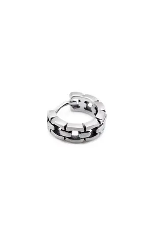 SERGE DENIMES Bond Single Hoop Earring - Silver