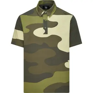 EASTSIDE GOLF Snap Placket Performance Golf Polo - Surplus Green