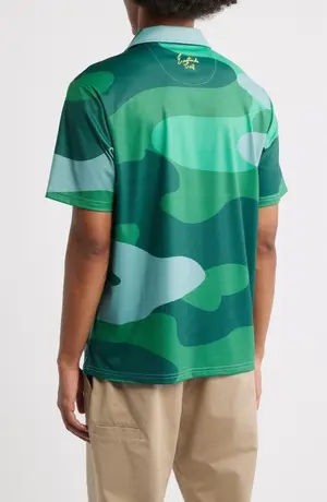 EASTSIDE GOLF Snap Placket Performance Golf Polo - Verde
