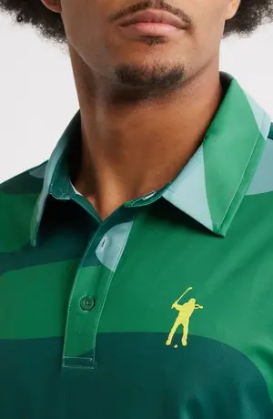 EASTSIDE GOLF Snap Placket Performance Golf Polo - Verde