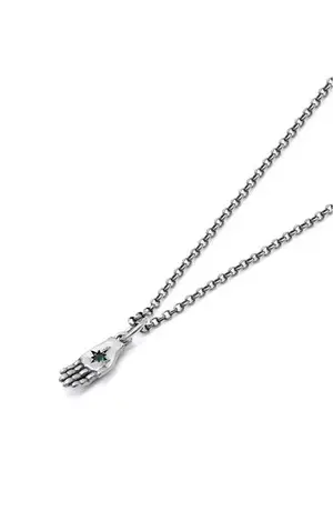 SERGE DENIMES Oracle Hand Pendant Necklace