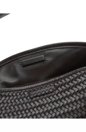 Mango Braided Faux Leather Bucket Shoulder Bag