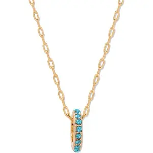 BROOK & YORK Gabby Birthstone Necklace Gold/dec