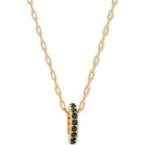 BROOK & YORK Gabby Birthstone Necklace Gold/may