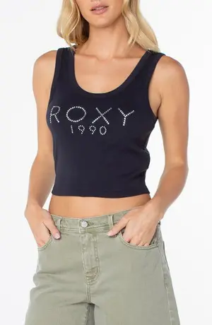 Roxy Shine Bright Rib Tank - Phantom