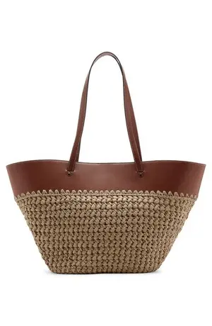 Mango Paros Straw Tote Bag